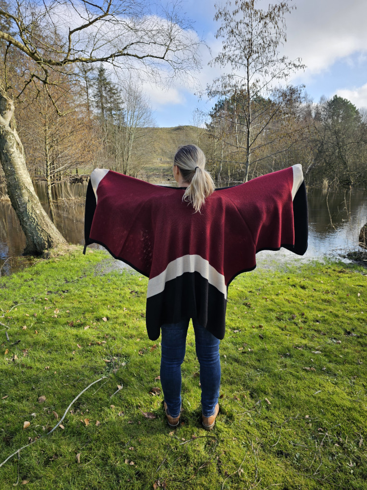 Sjal Tricolor Baby Alpaca – Alpacawalk