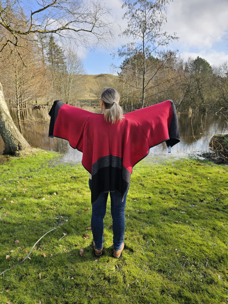 Sjal Tricolor Baby Alpaca – Alpacawalk